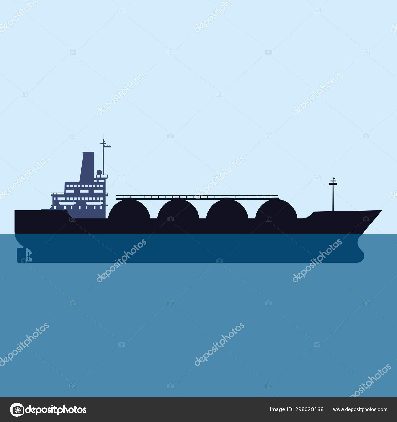 Gas tanker LNG carrier natural gas. Carrier ship. Vector illustration ... Gas tanker LNG carrier natural gas. Carrier ship. Vector illustration ...