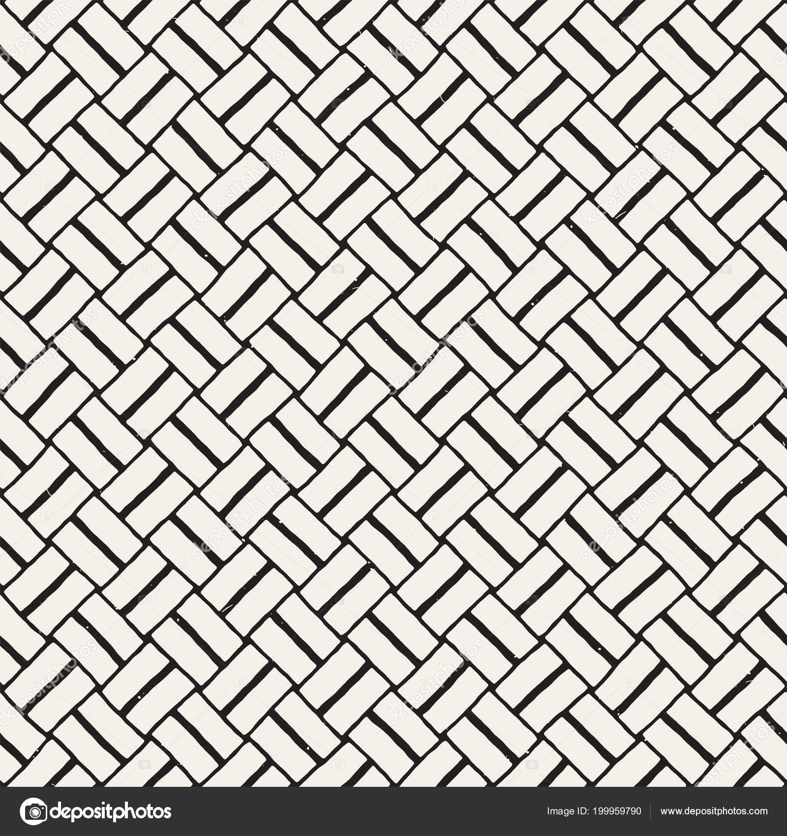 Hand Drawn Seamless Repeating Pattern Lines Tiling Grungy Freehand Ink ...