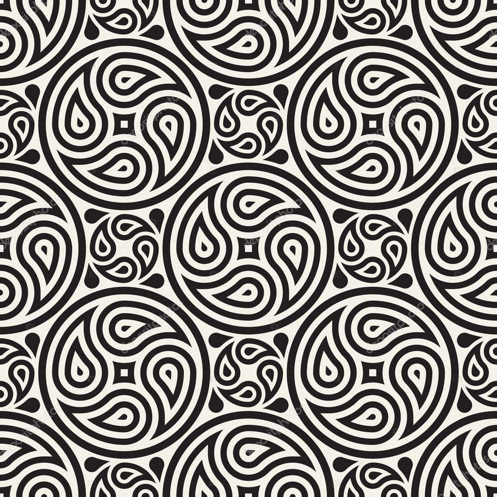 Fondo geom trico de patr n vectorial sin costuras. Red de l neas geom tricas. Elementos de dise ...