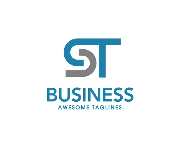 letter st logo design vector illustration template, letter s and t logo ...