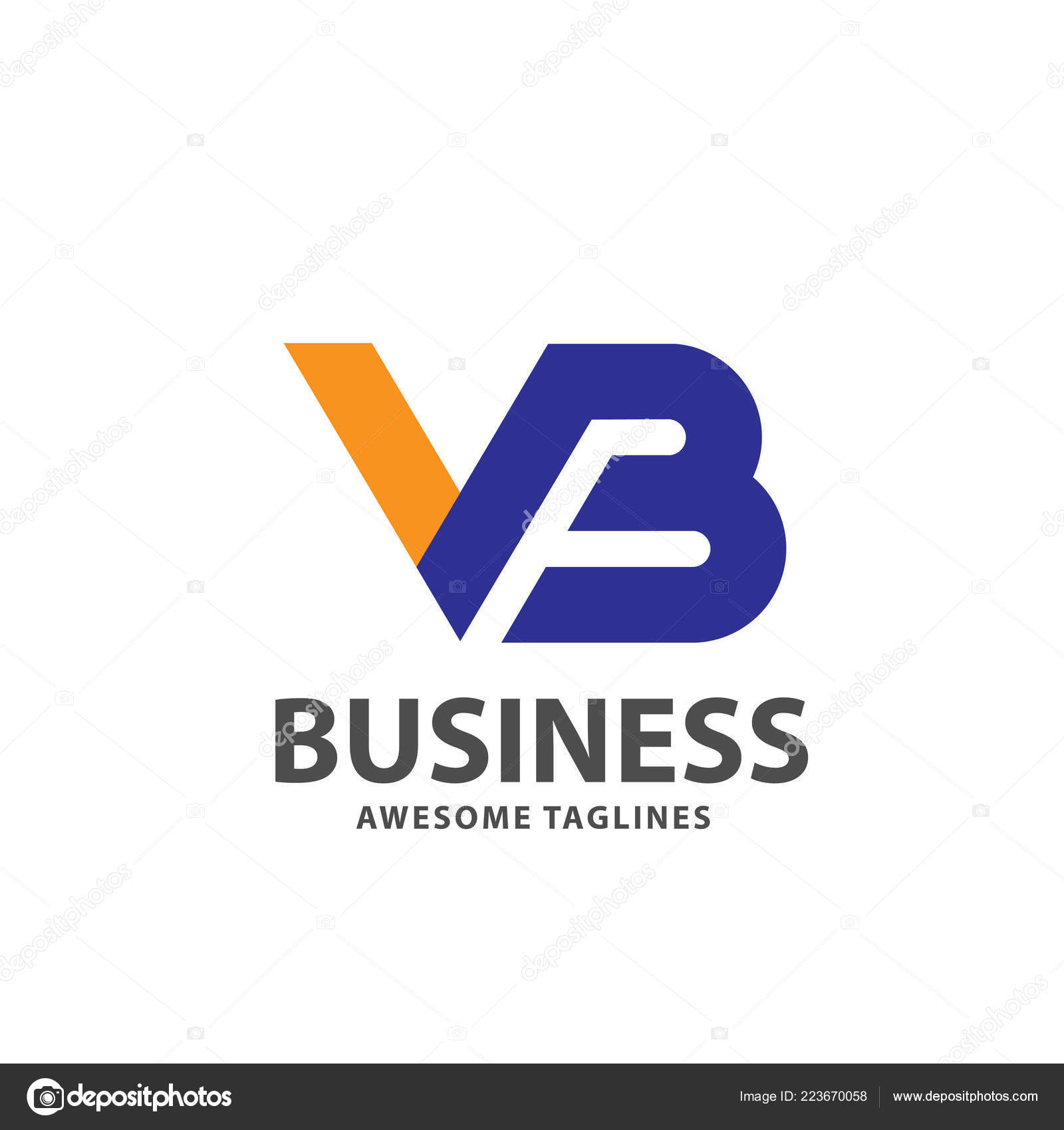 Creative Strong Initial Letter Logo Vector Concept Stock Vector by ...