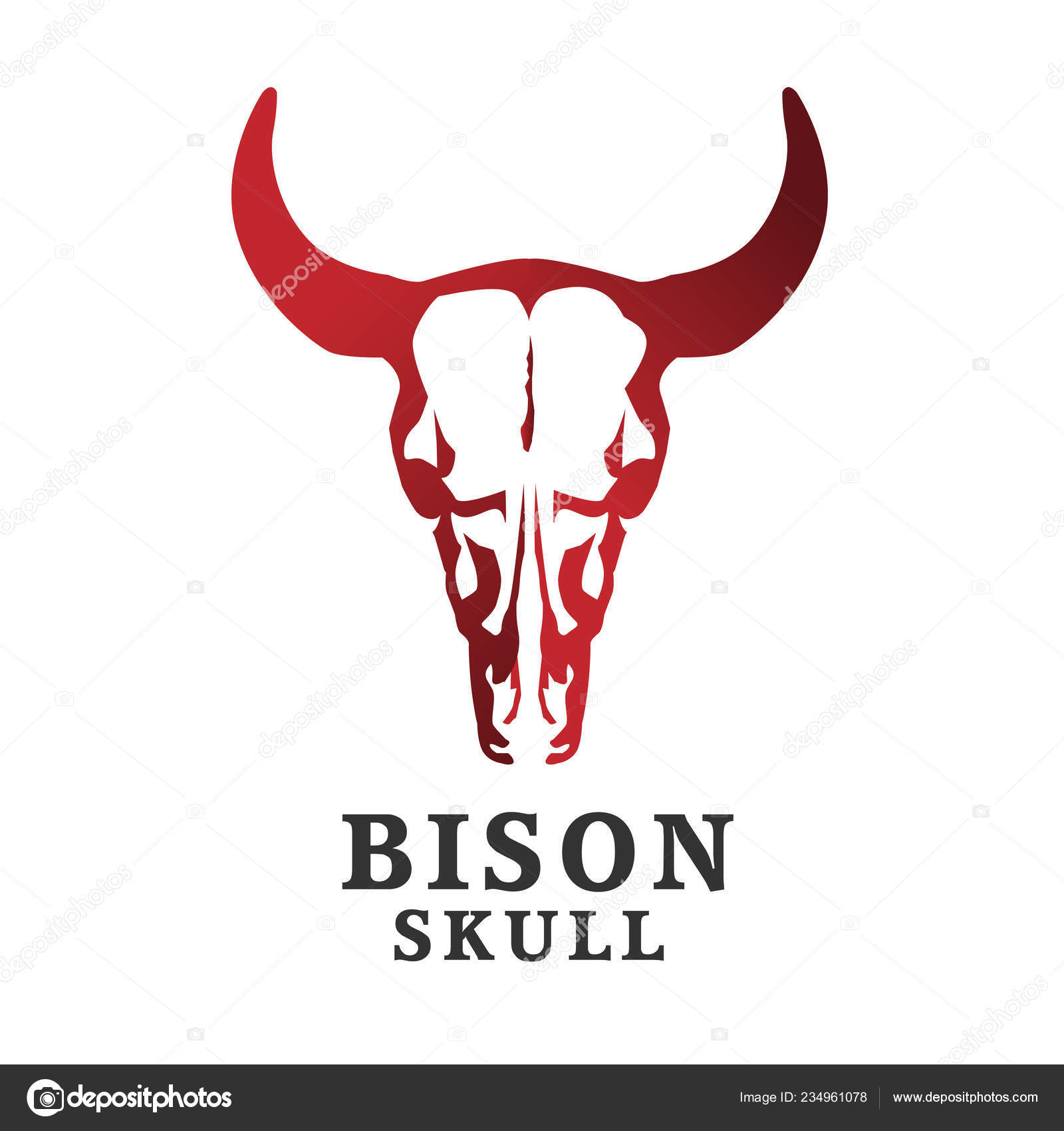 Bison Head Logo