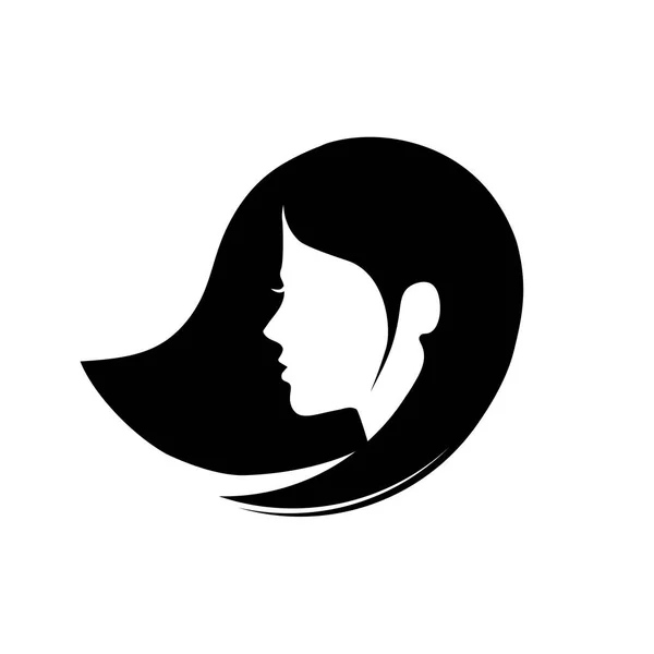 Beauty Care Hair Style Logo Black Color Vector Stock Vector Image by ...