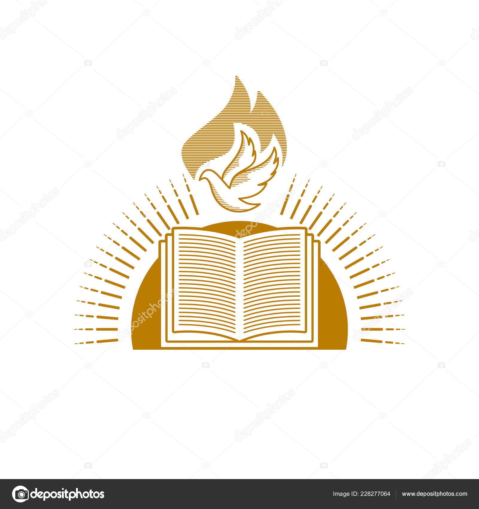 Open Bible Standard Churches Logo Church Logo. Open Bible, Cross And