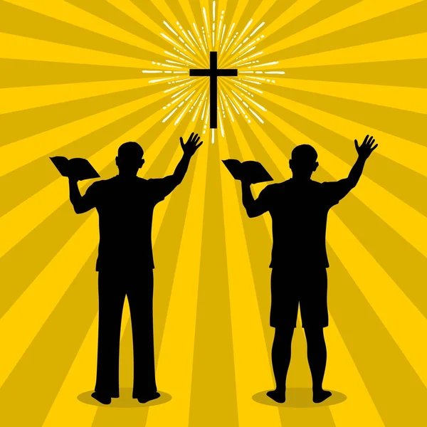 Worship Silhouette Vector