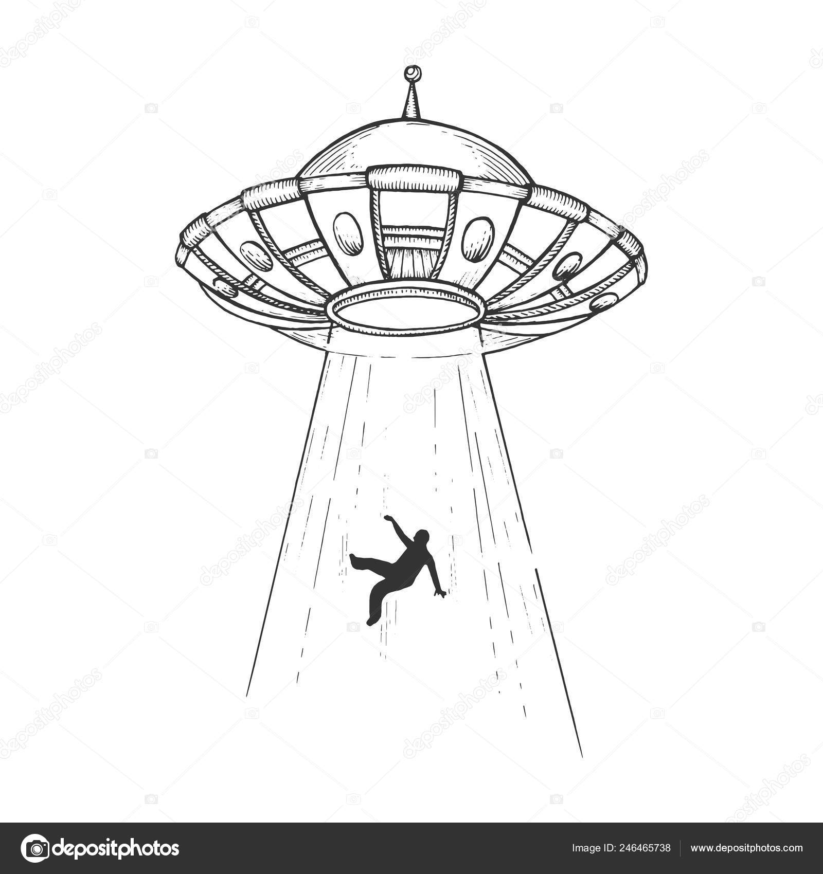 Flying Saucer Drawing