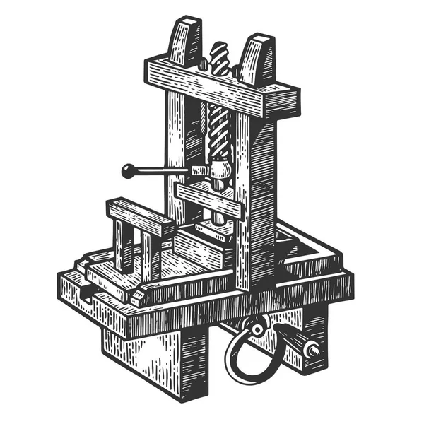 ᐈ Old printing machine stock vectors, Royalty Free old printing press ...