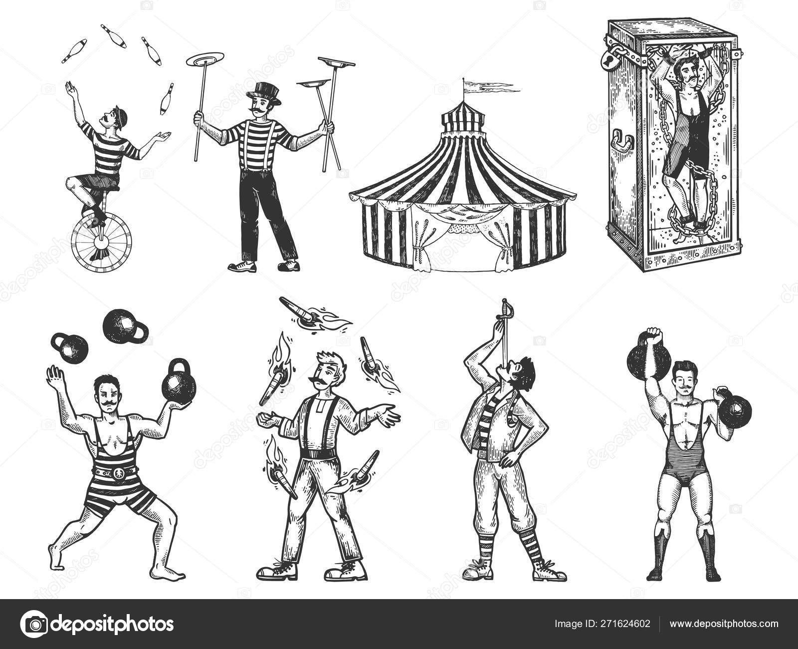 Sirkus Illustrasjon