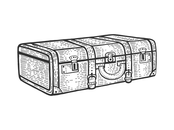 Vintage suitcase drawing by hand vector illustration Stock Vector Image ...