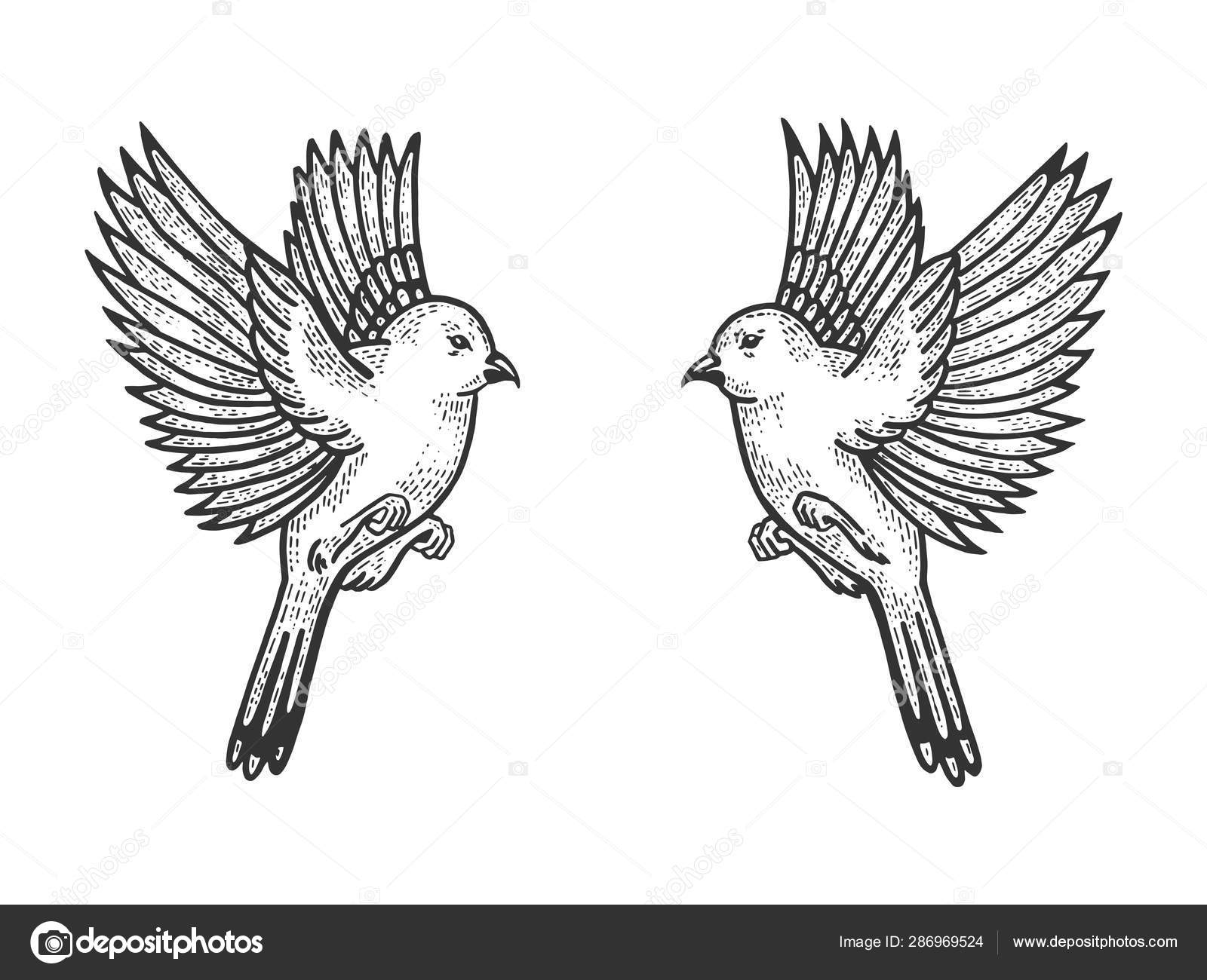 Vector Vogel Tattoos