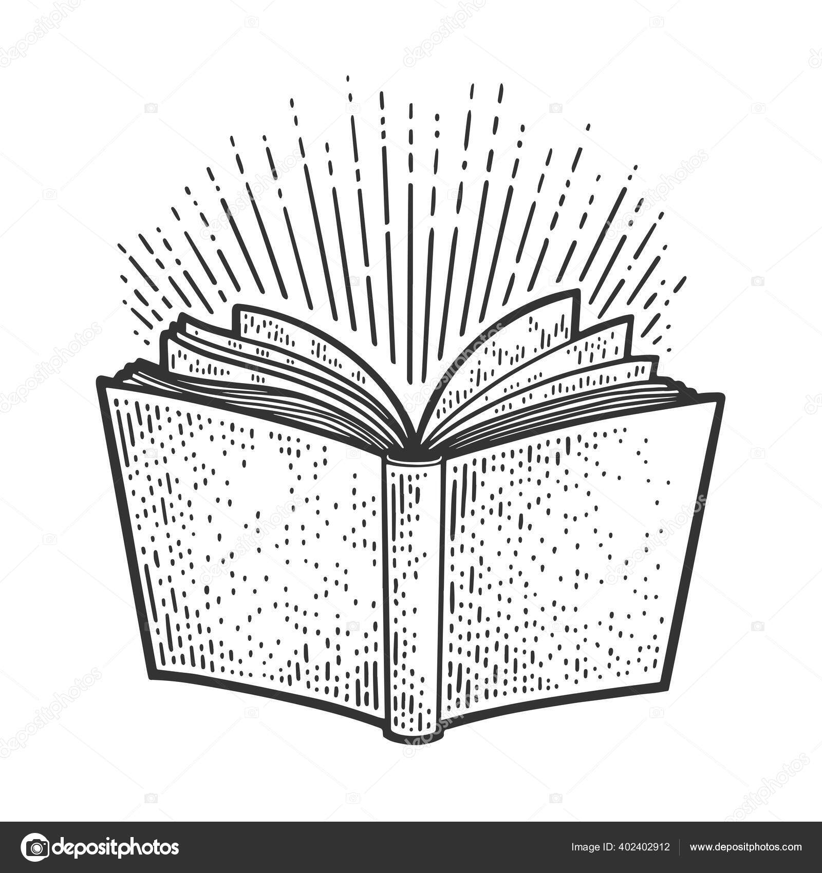 Clipart Buch Schwarz Und Weiß