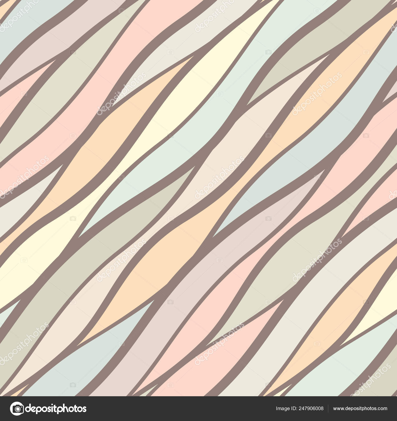 Sinuous Line Structure Cells Vector Background Swirl Diagonal Stripes ...