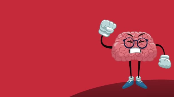 Funny brain cartoon HD animation — Stock Video © jemastock #198112112