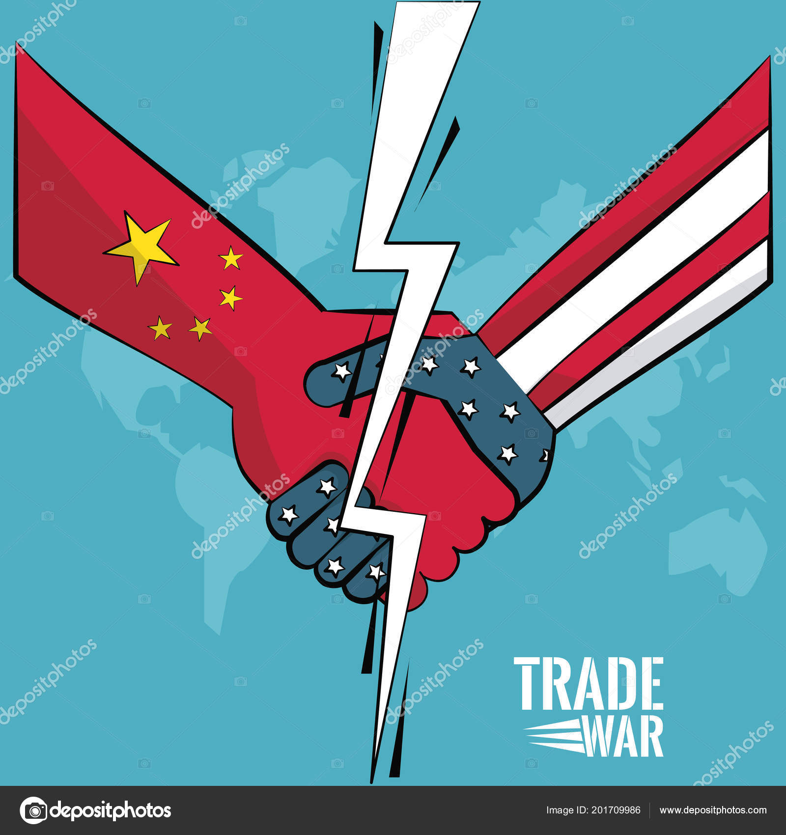 Trade war concept Stock Vector Image by ©jemastock #201709986