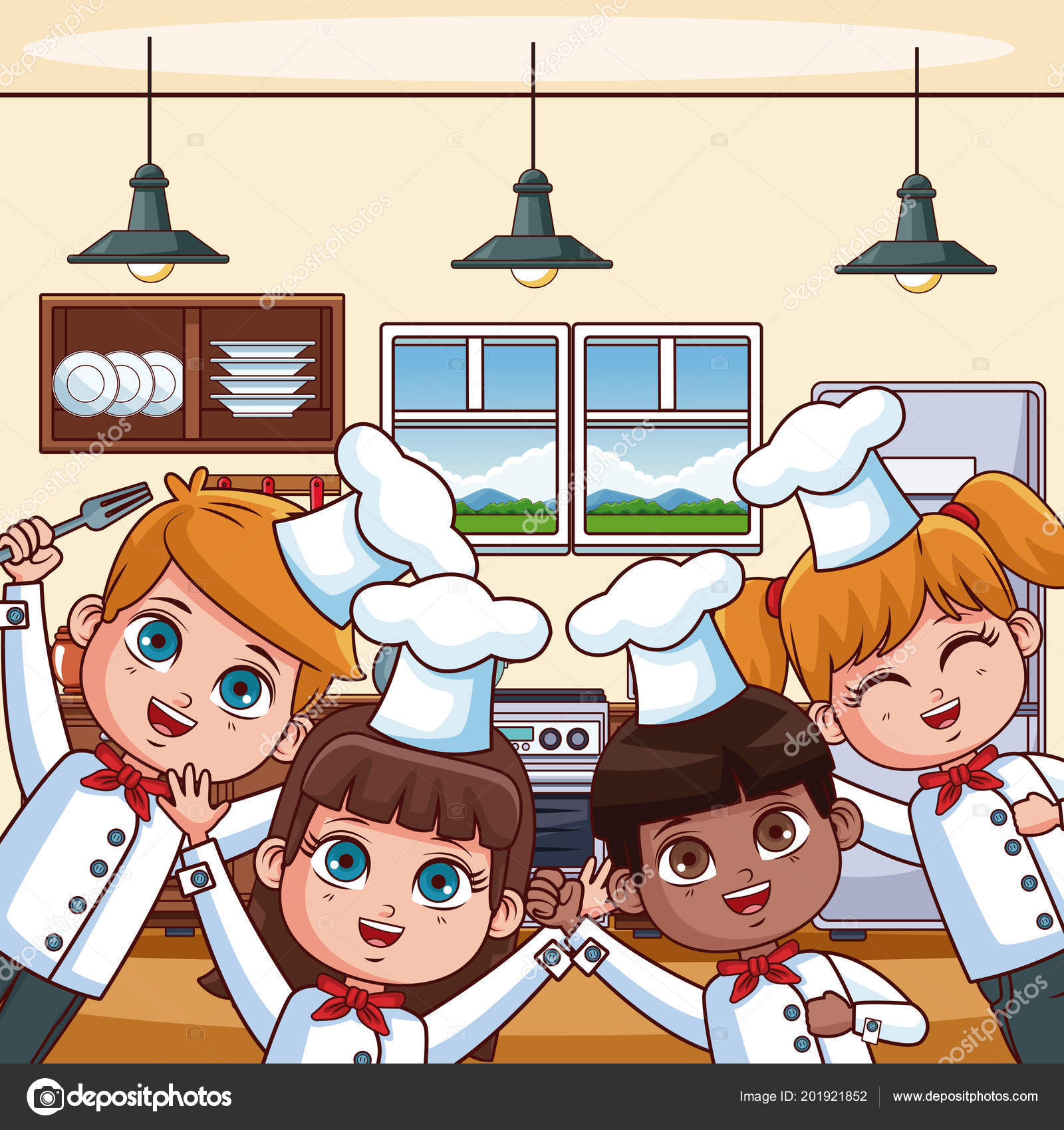 Kids Kitchen Clip Art