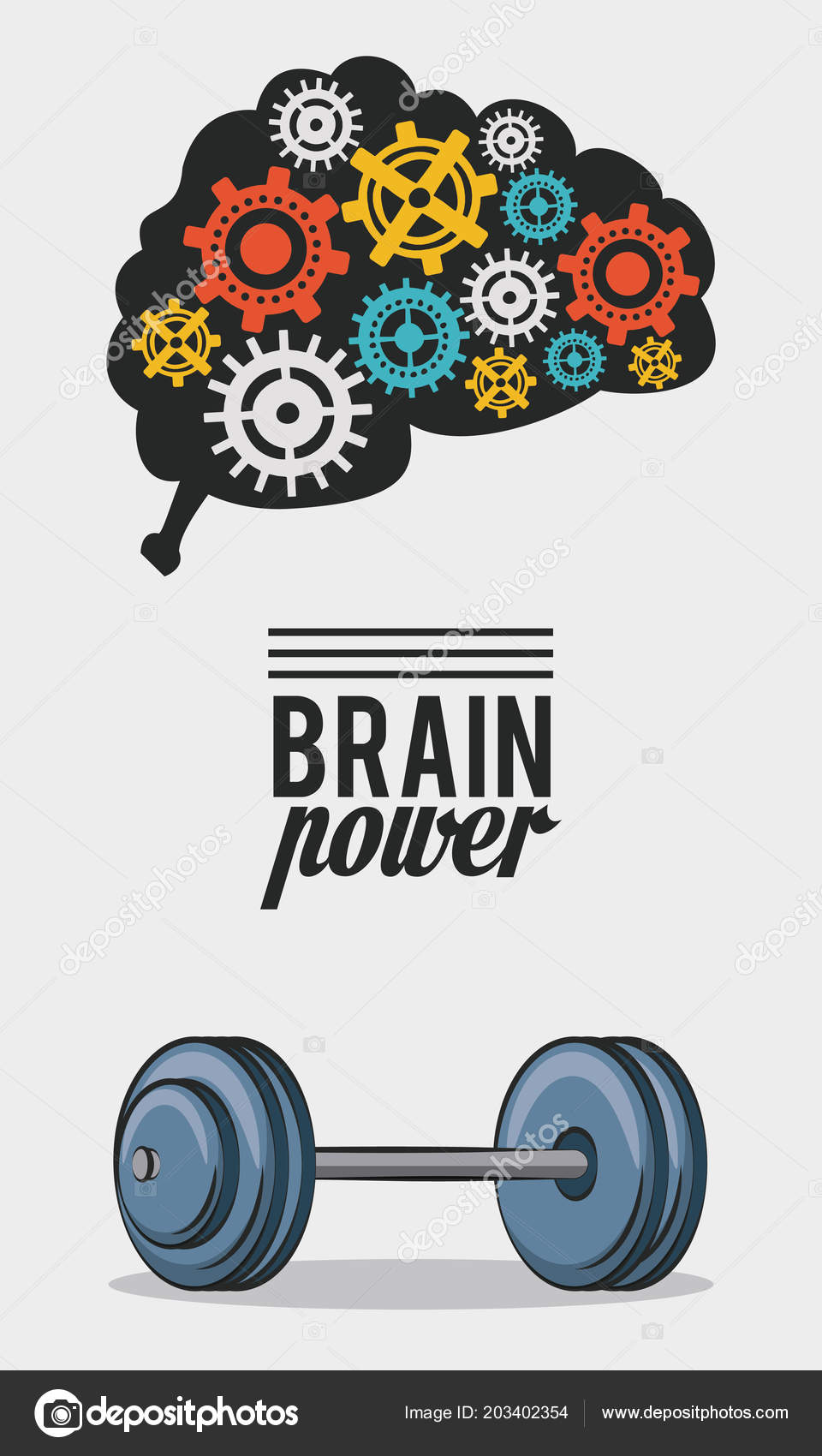 Brain power concept Stock Vector Image by ©jemastock #203402354