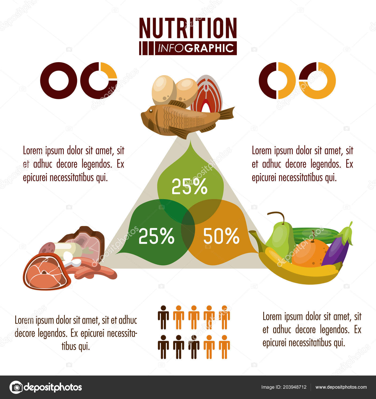 Nutrition And Food Infographic Stock Vector By ©jemastock 203948712