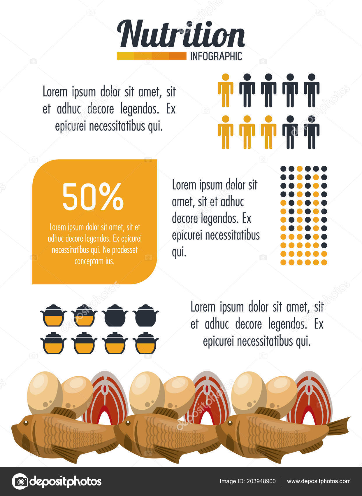Nutrition and food infographic Stock Vector Image by ©jemastock #203948900