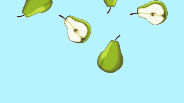 Fruits falling background HD animation HD animation — Stock Video ...