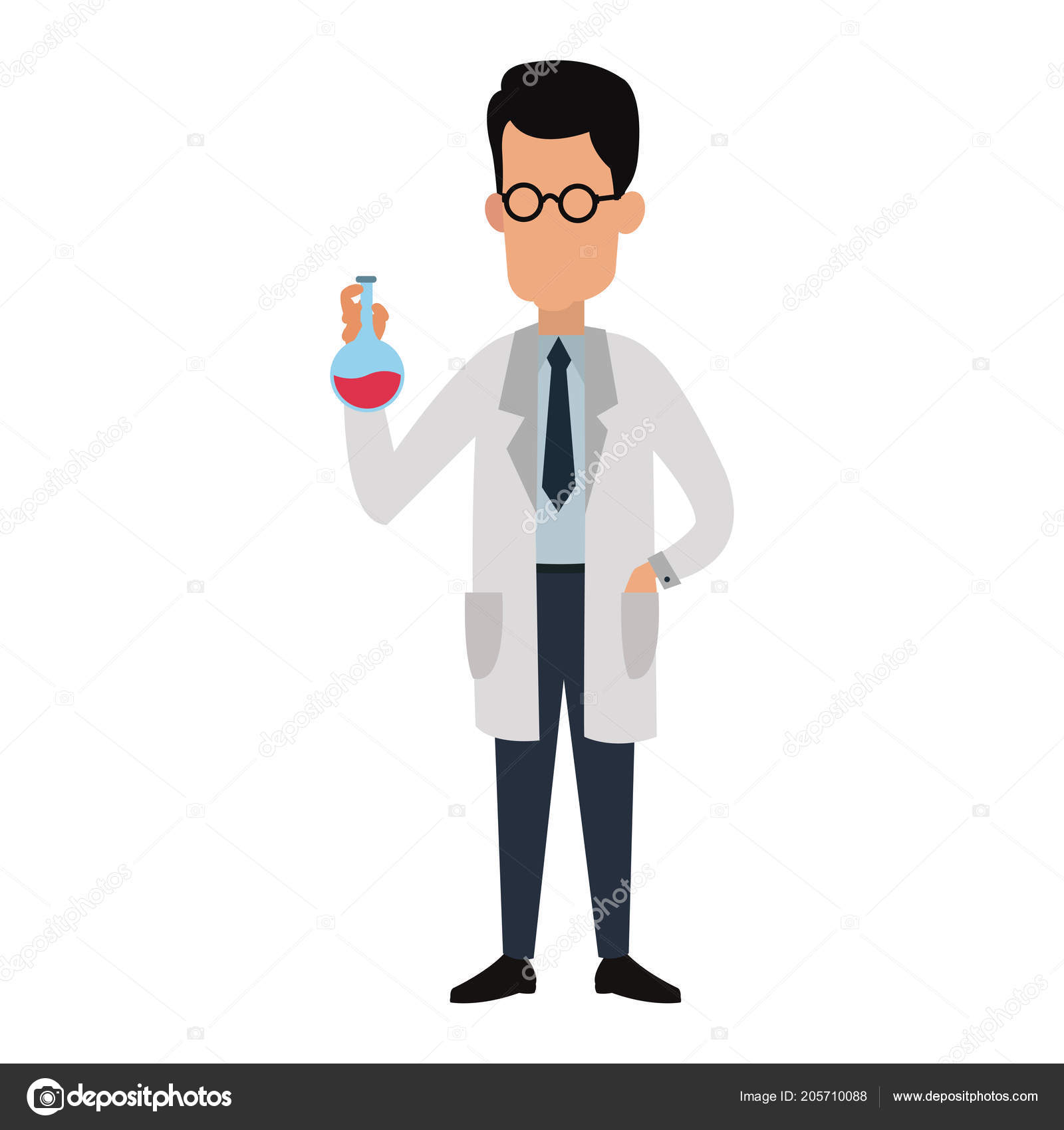 Scientific male avatar Stock Vector Image by ©jemastock #205710088