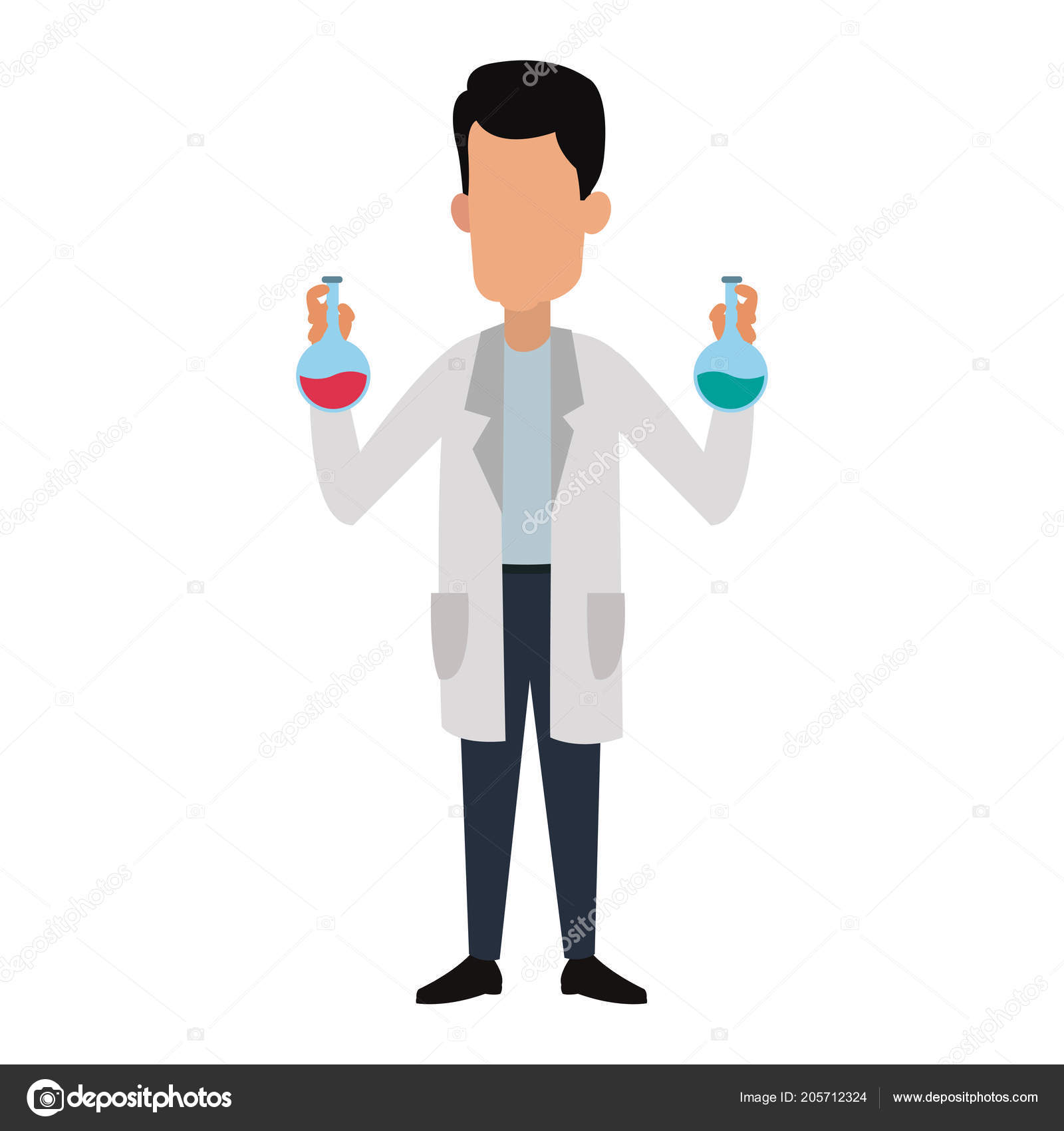 Scientific male avatar Stock Vector Image by ©jemastock #205712324