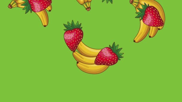 Fruits falling background HD animation HD animation — Stock Video ...