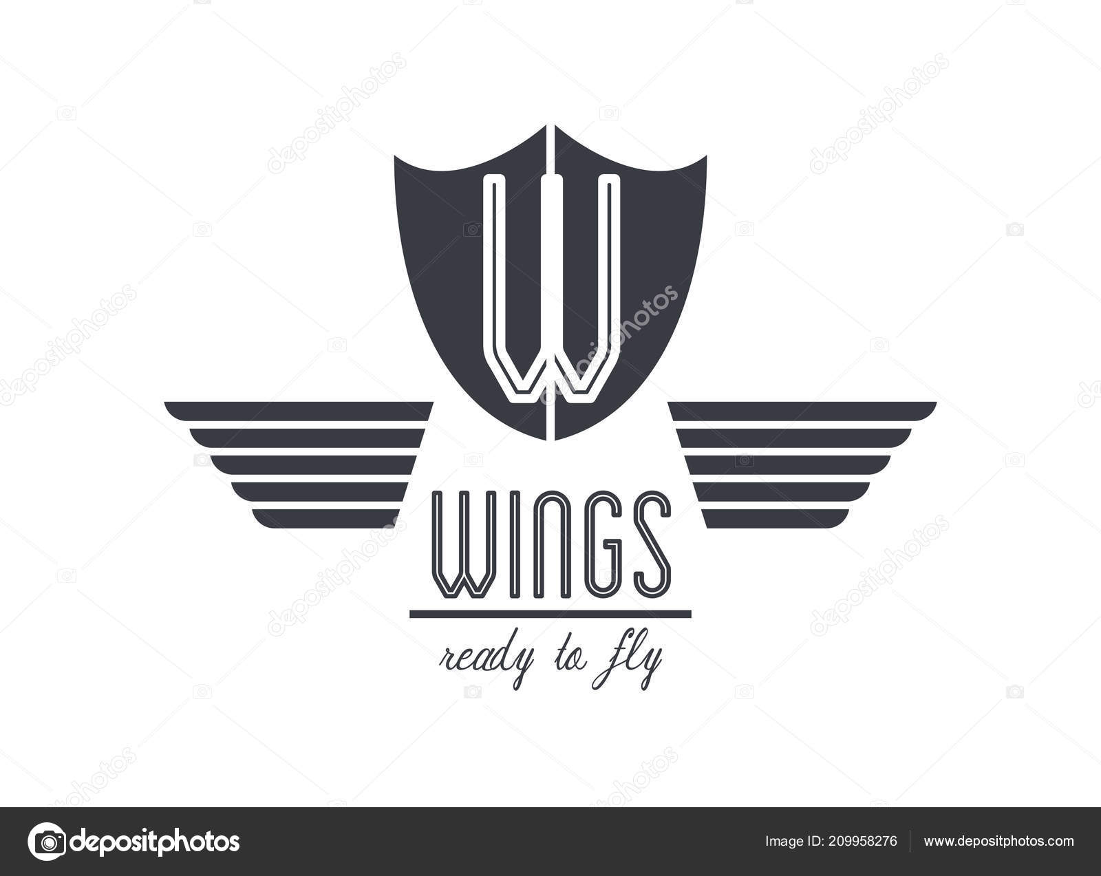 Luxury wings emblem Stock Vector by ©jemastock 209958276