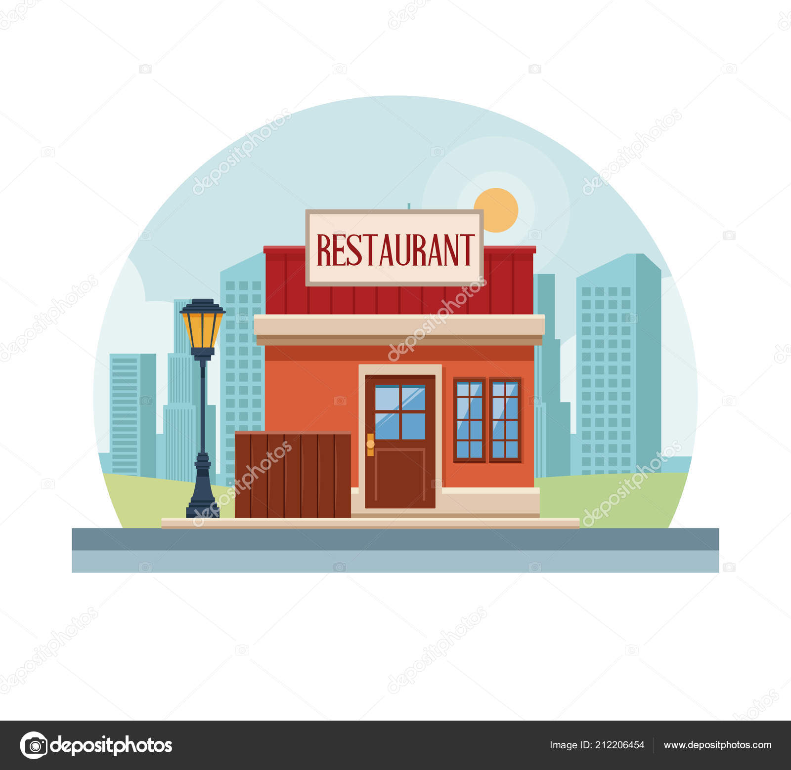Restaurant shop store Stock Vector Image by ©jemastock #212206454