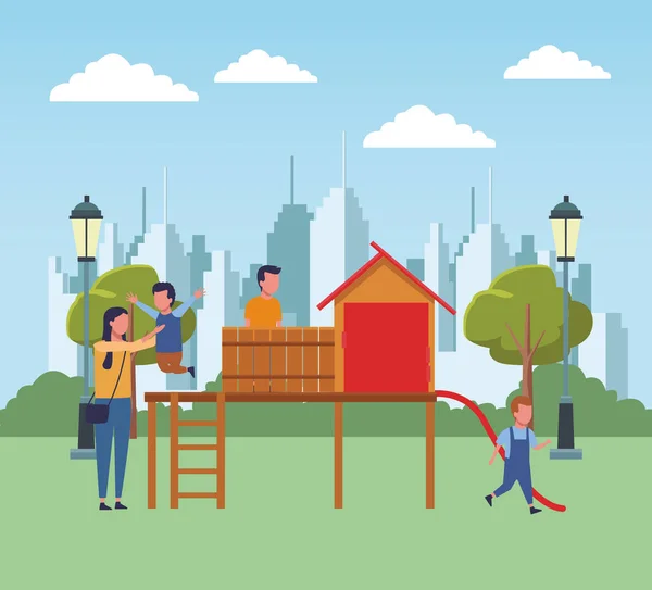 Family at park cartoons Stock Vector Image by ©jemastock #213978742