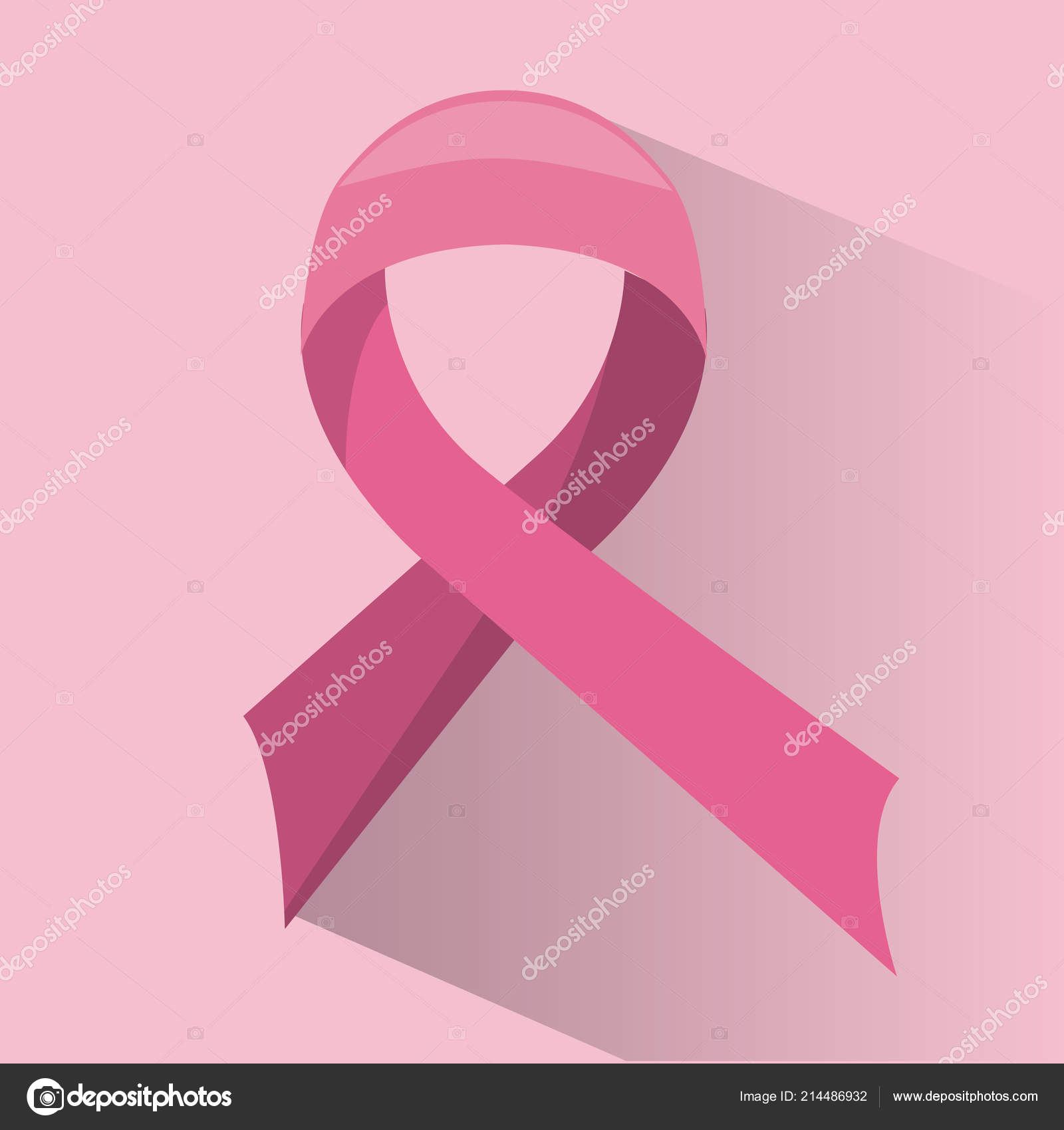 Pink ribbon card Stock Vector by ©jemastock 214486932