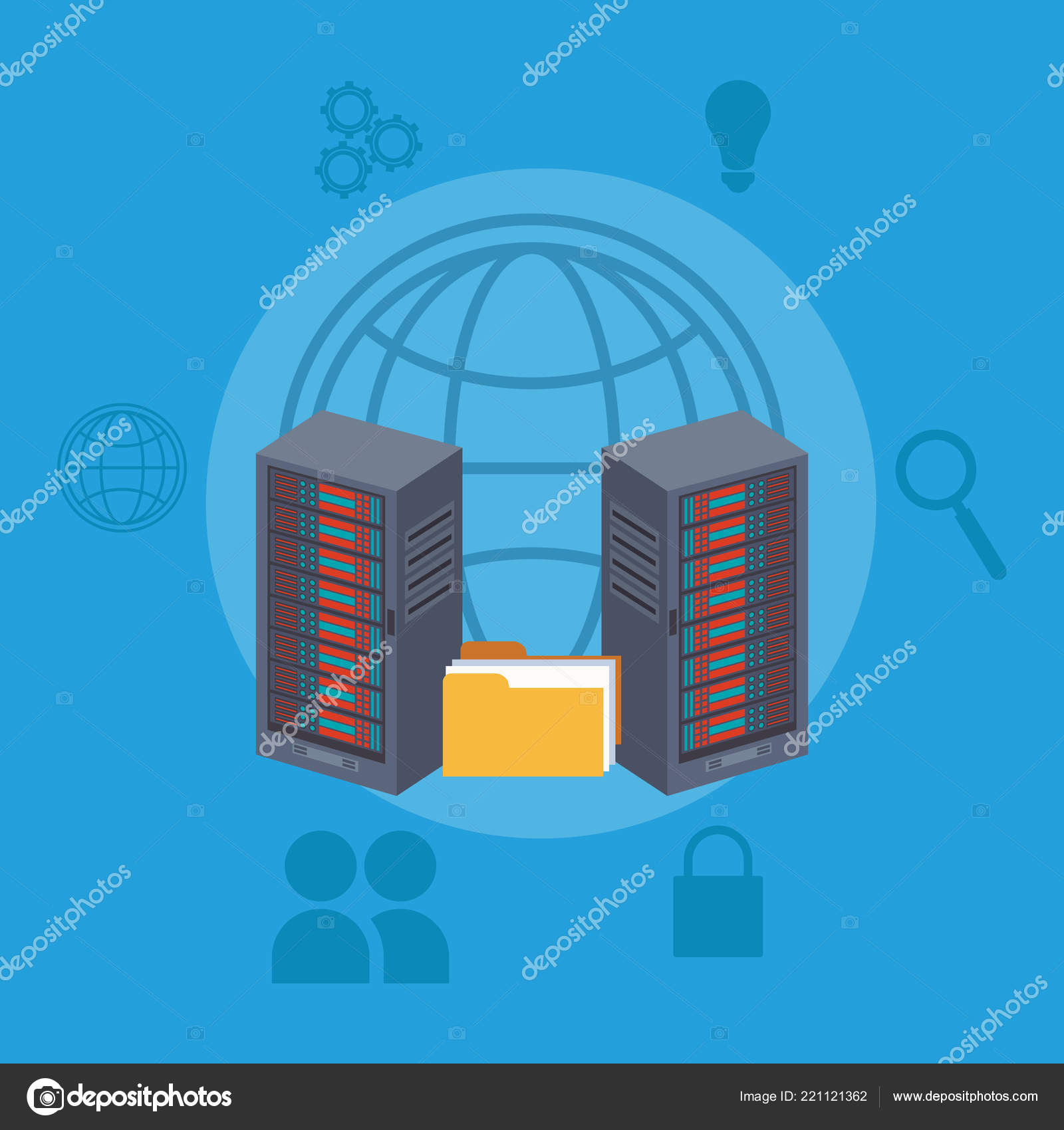 Database storage technology Stock Vector Image by ©jemastock #221121362