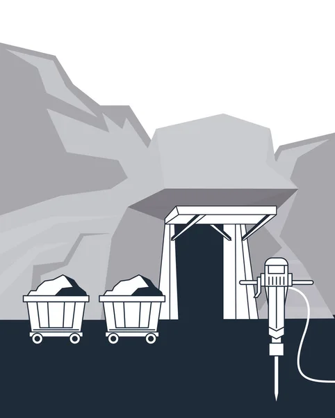 Gerobak ranjau Vector Art Stock Images | Depositphotos