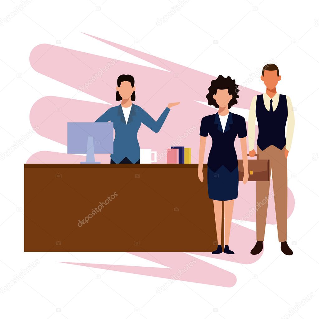 Gente de compras dibujos animados Vector de stock por ©jemastock 221685166