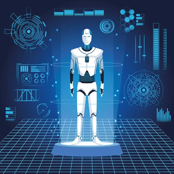 Humanoid robot avatar Stock Vector by ©jemastock 229626572