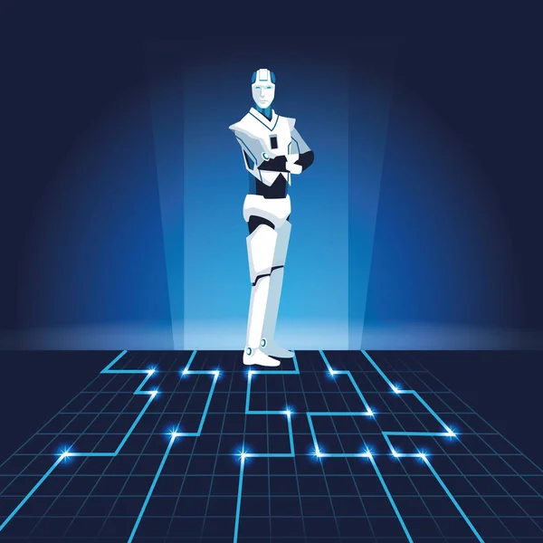 Humanoid robot avatar Stock Vector by ©jemastock 229626572