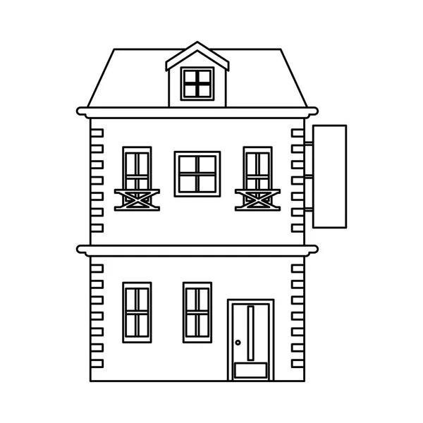 Houses Clipart Black And White
