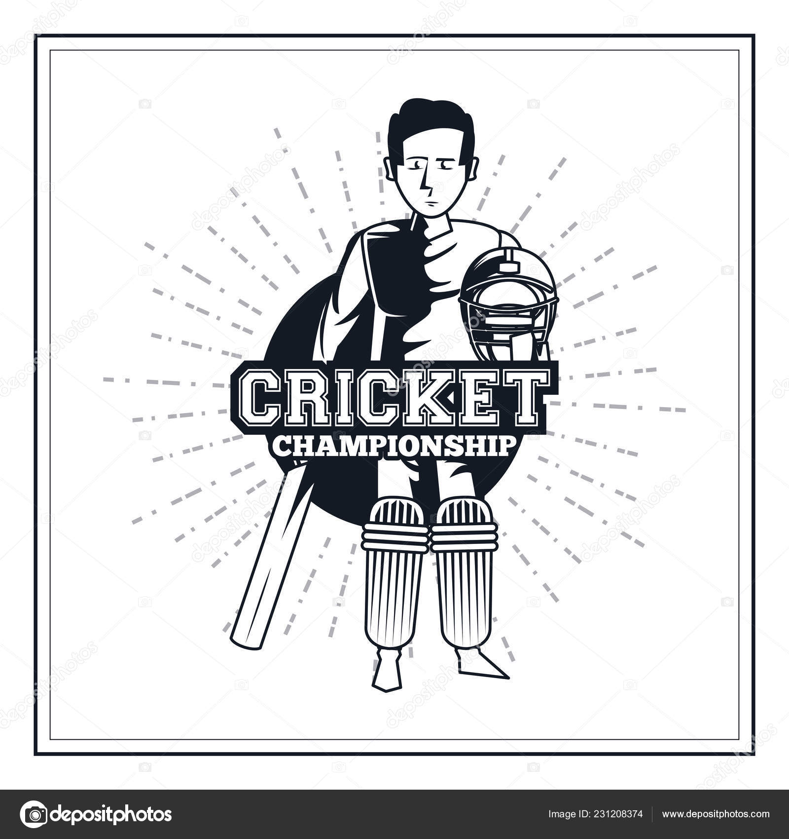 Cricket player icon Stock Vector by ©jemastock 231208374