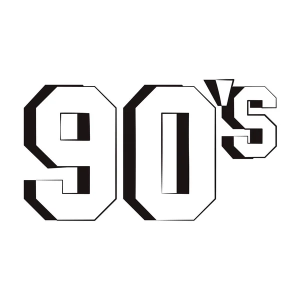 90S Retro Symbol Cartoon Icon Blank Ribbon Banner Stock Vector by ...