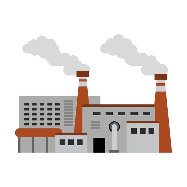 Factory Industry Building Cartoon Vector Illustration Graphic Design ...