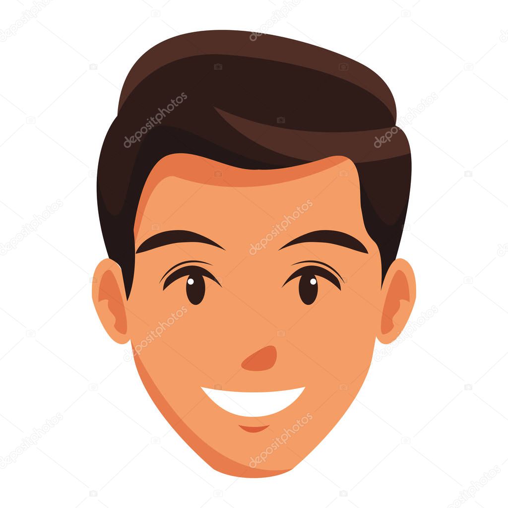 Caricatura De Cara De Hombre Hombre Cara Pop Arte De Dibujos Animados