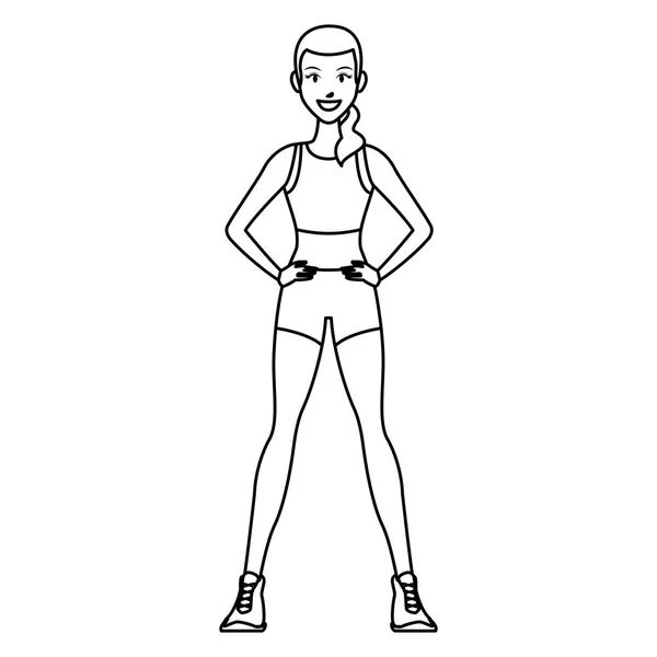 100,000 Fitness woman drawing Vector Images | Depositphotos