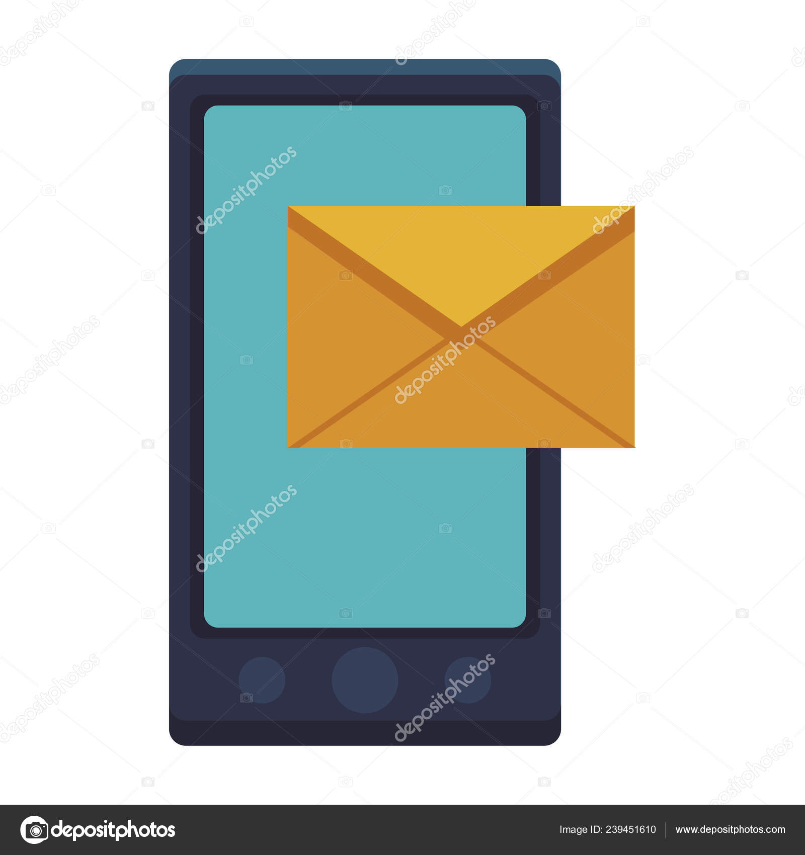 Smartphone envelope icon Stock Vector by ©jemastock 239451610