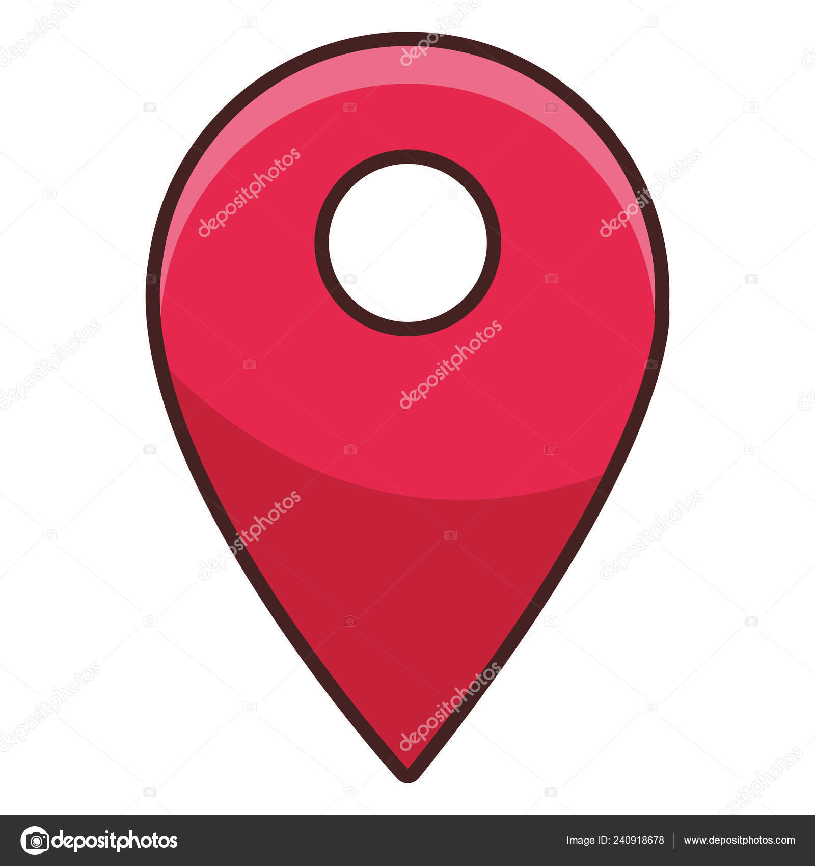 Gps location cartoon Stock Vector by ©jemastock 240918678