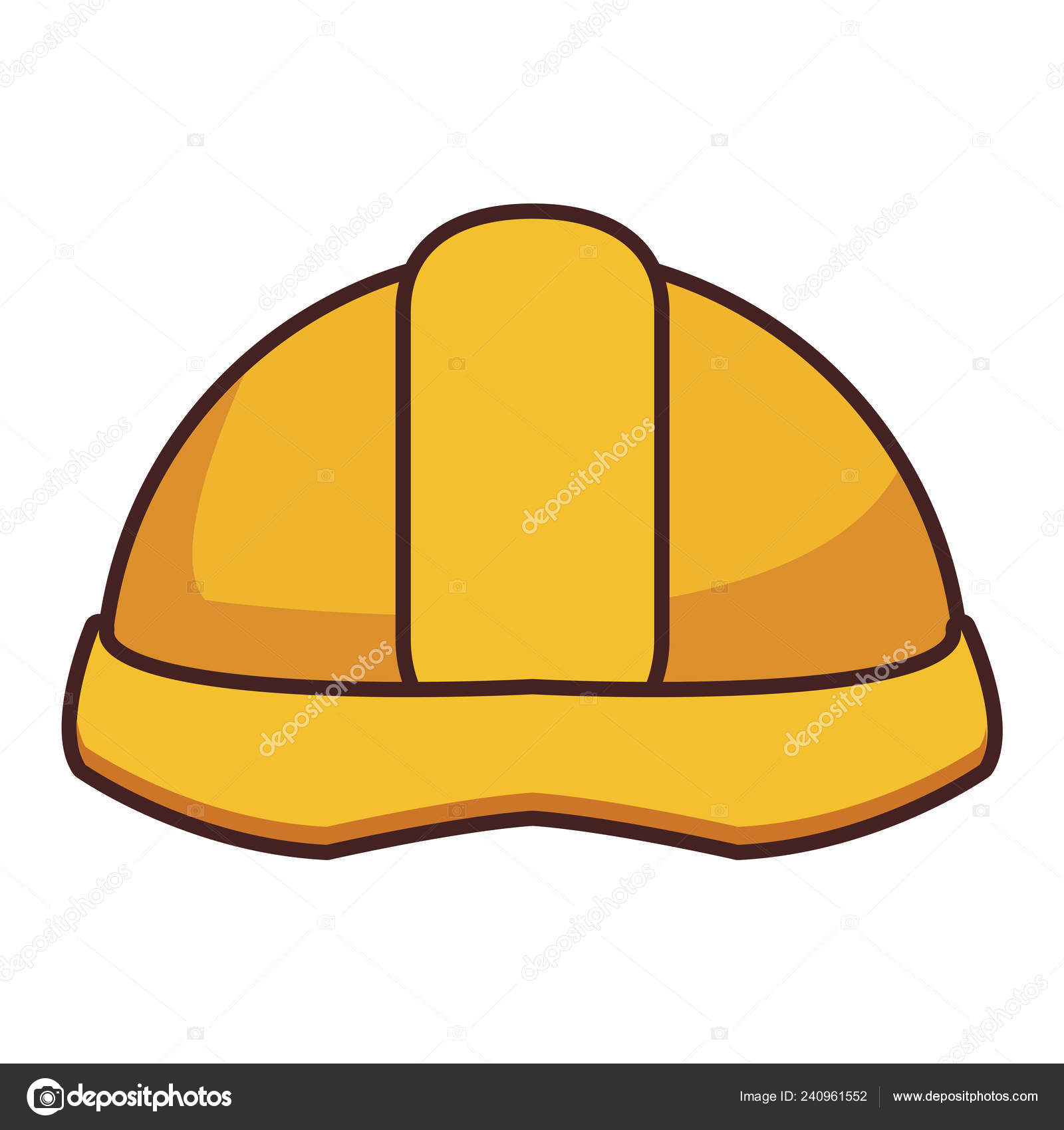Construcción constructor casco de dibujos animados Vector de stock por ©jemastock 240961552