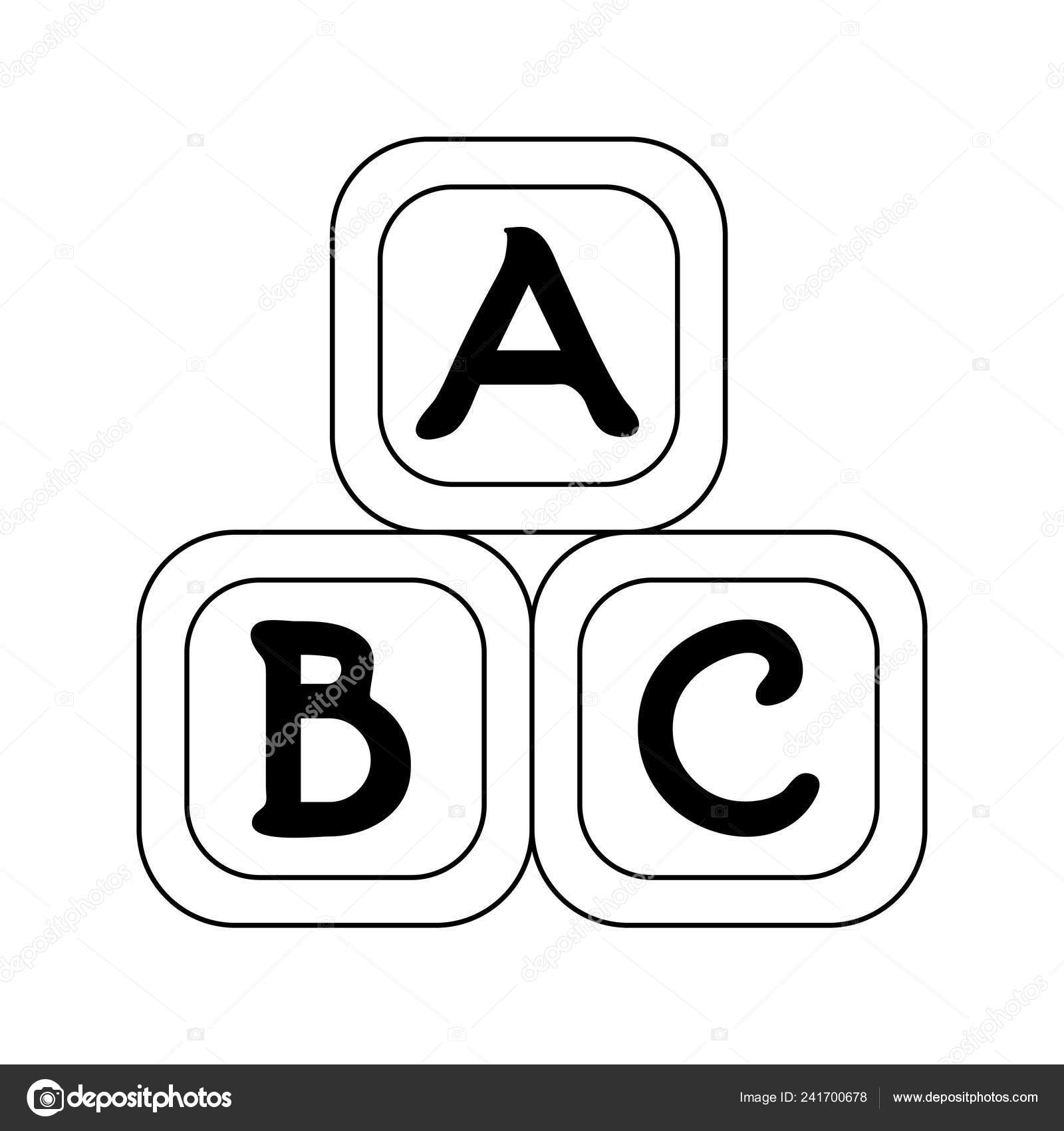 Abc Blocks Black And White
