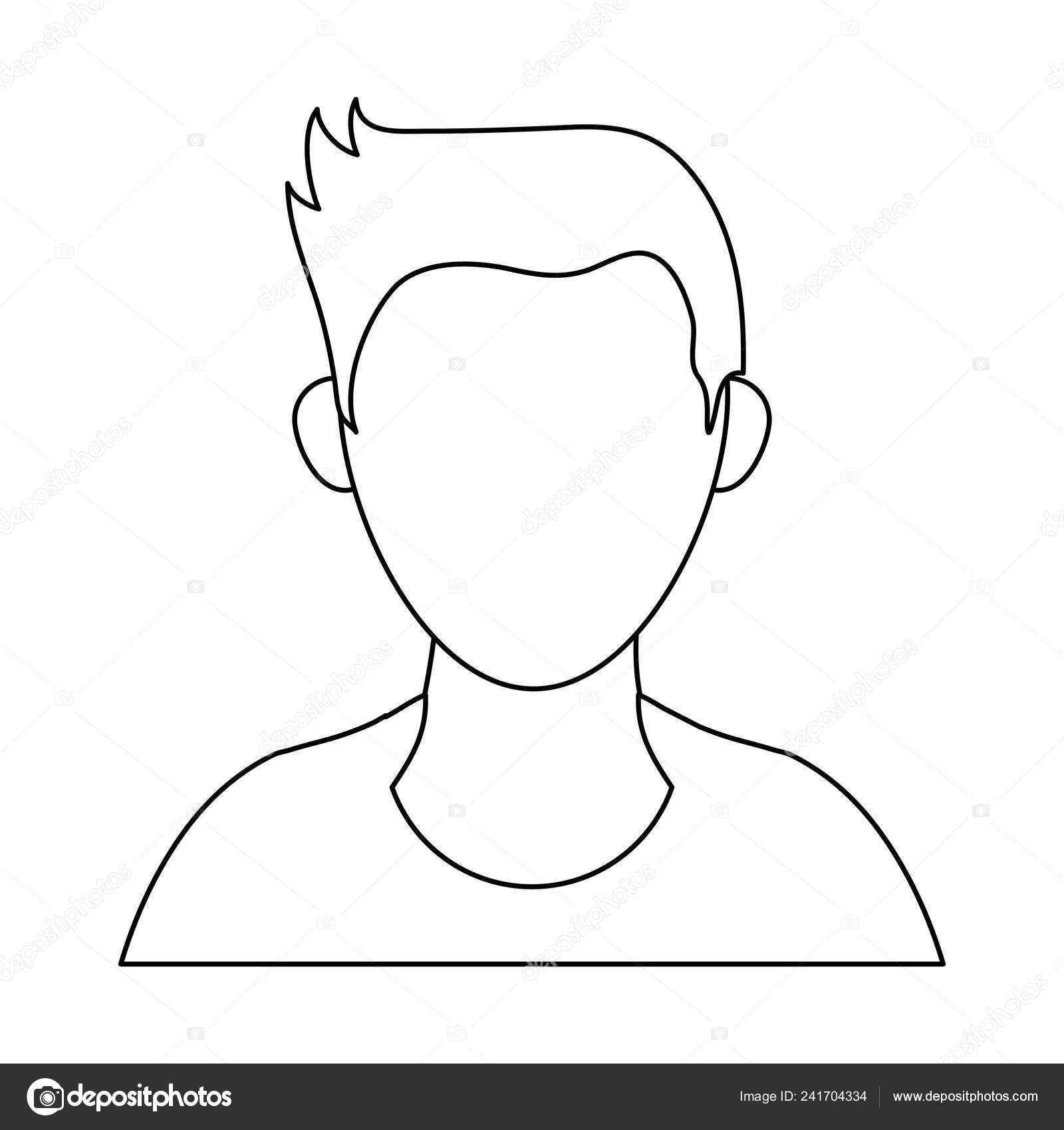 Desenho De Homem De Perfil De Rosto Rosto Masculino De Perfil Desenho