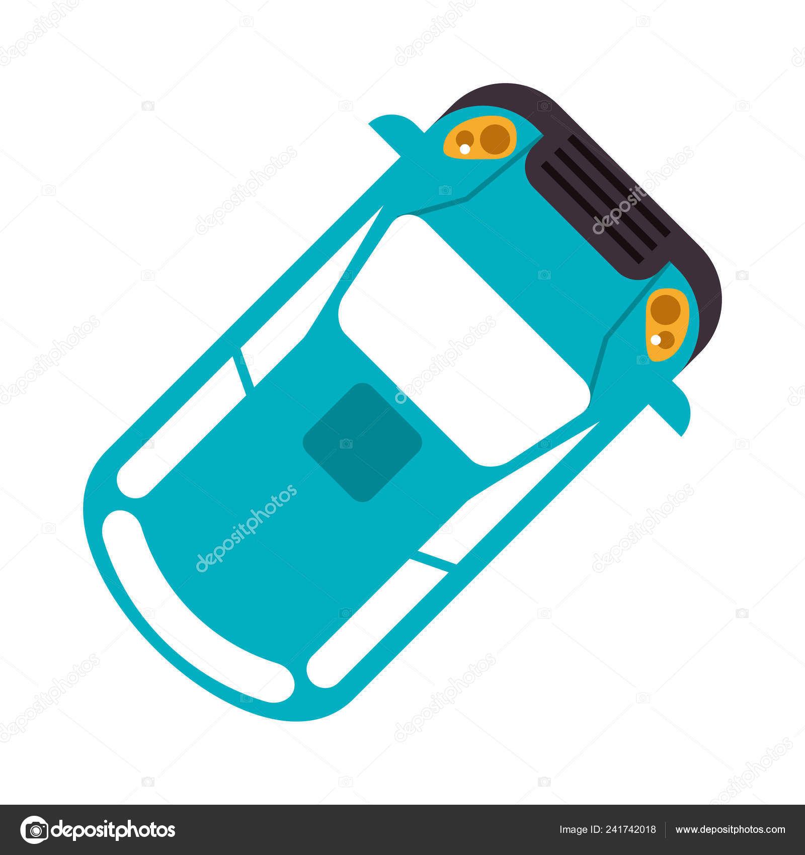 Car topview vehicle isolated Stock Vector by ©jemastock 241742018