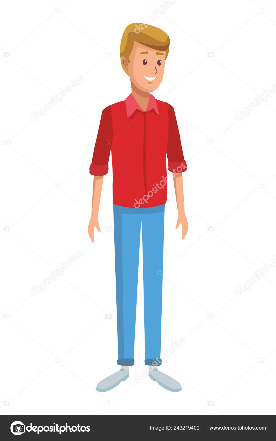 Dibujos Animados De Hombre Joven