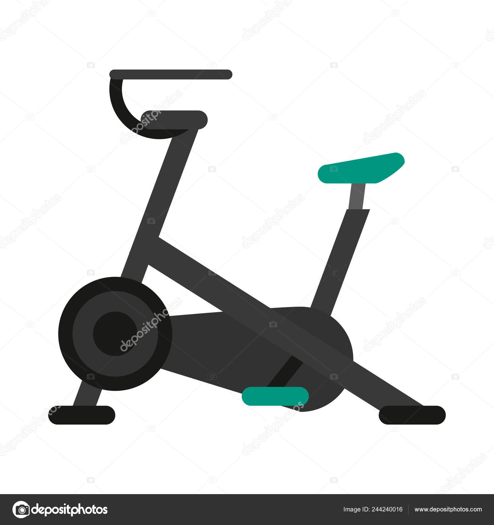 Gym spinning machine symbol Stock Vector by ©jemastock 244240016