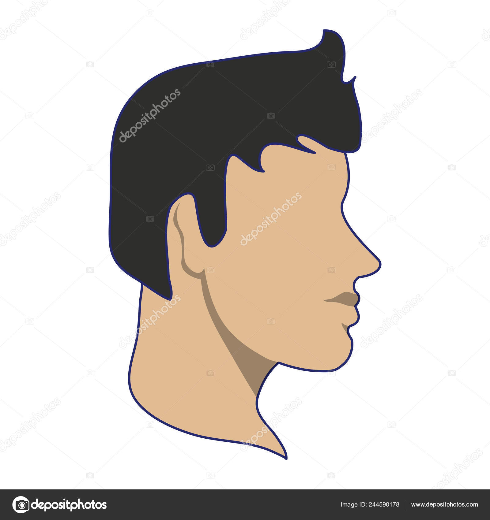 Man faceless head avatar Stock Vector by ©jemastock 244590178